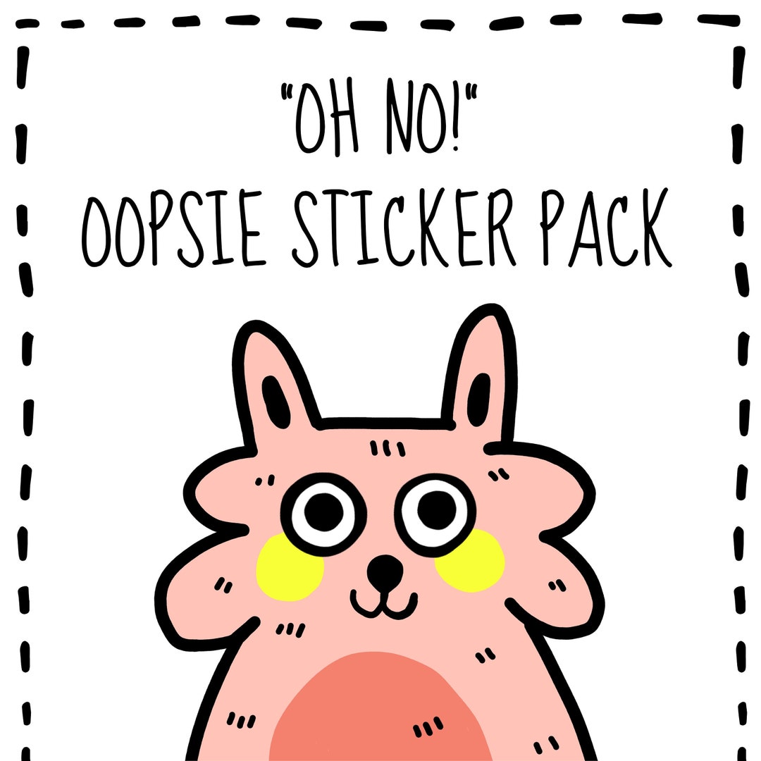 OOPS STICKER PACK Mystery Sticker Bag, B Grade Stickers, Cute Sticker ...