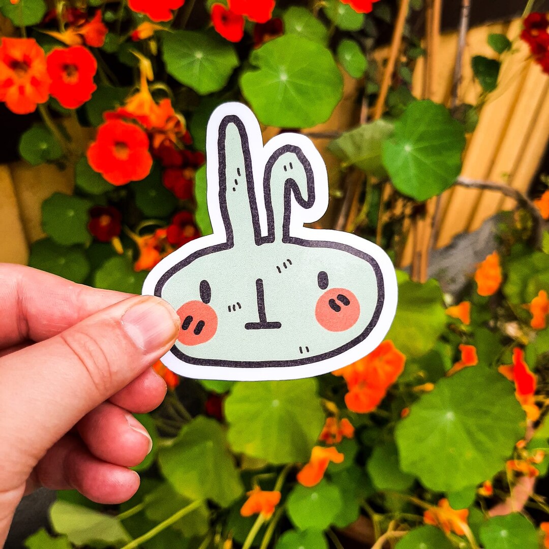 Bunny Sticker for Laptop, Cute Party Favors for Kids, Rabbit Sticker ...