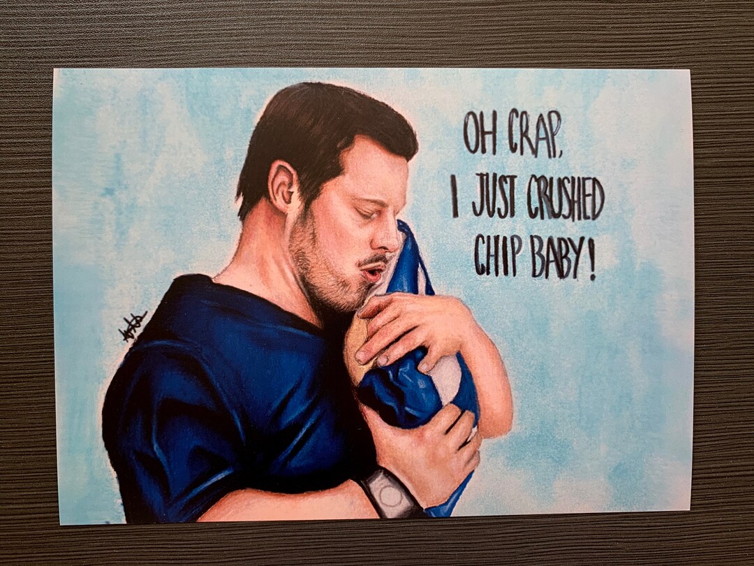 Grey's Anatomy - Alex and Chip Baby A5 Art Print - Etsy