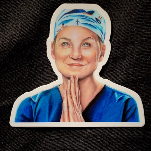 Grey's Anatomy Meredith Grey Harper Avery Scene A4 Art | Etsy UK