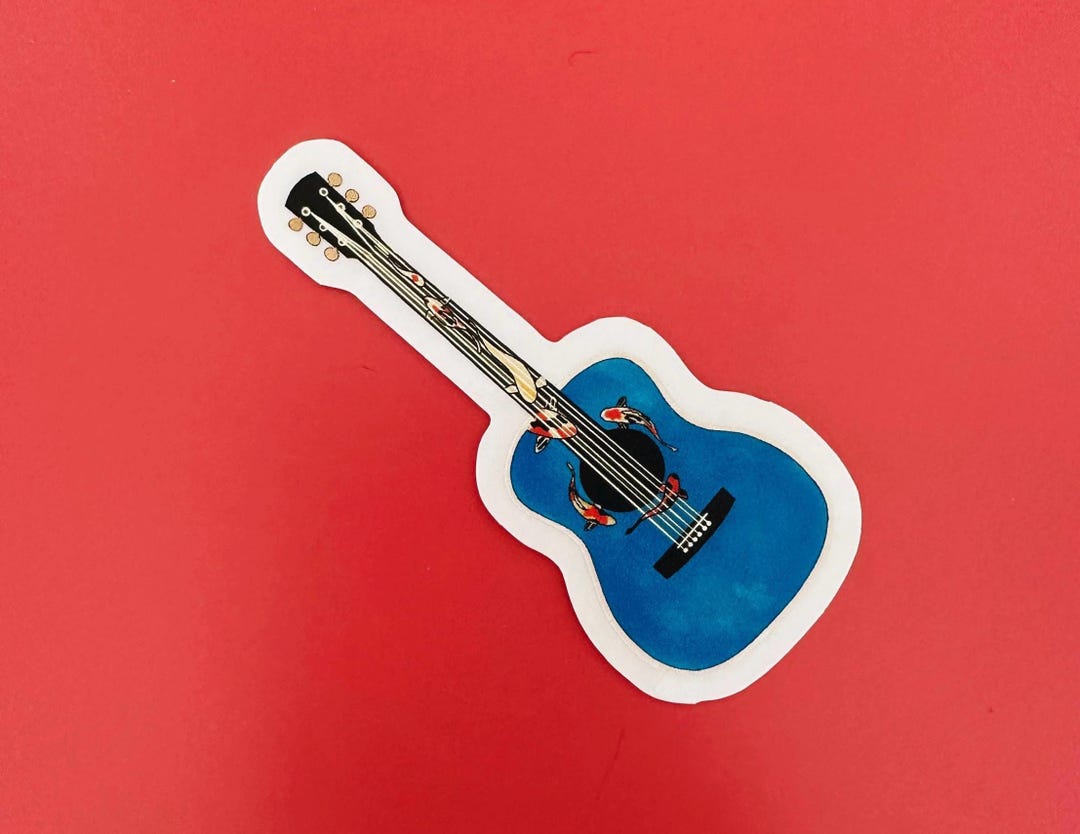 Taylor Swift - Koi Fish Guitar Sticker - Etsy