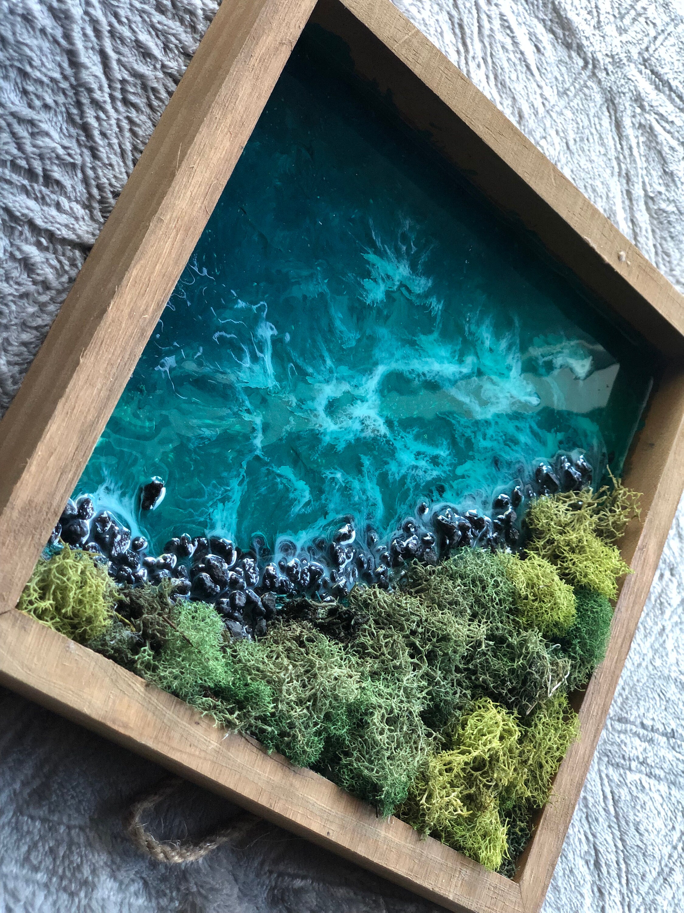 Resin Beach Diorama Framed Wall Art Decor - Etsy