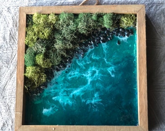 Resin Beach Diorama Framed Wall Art Decor - Etsy
