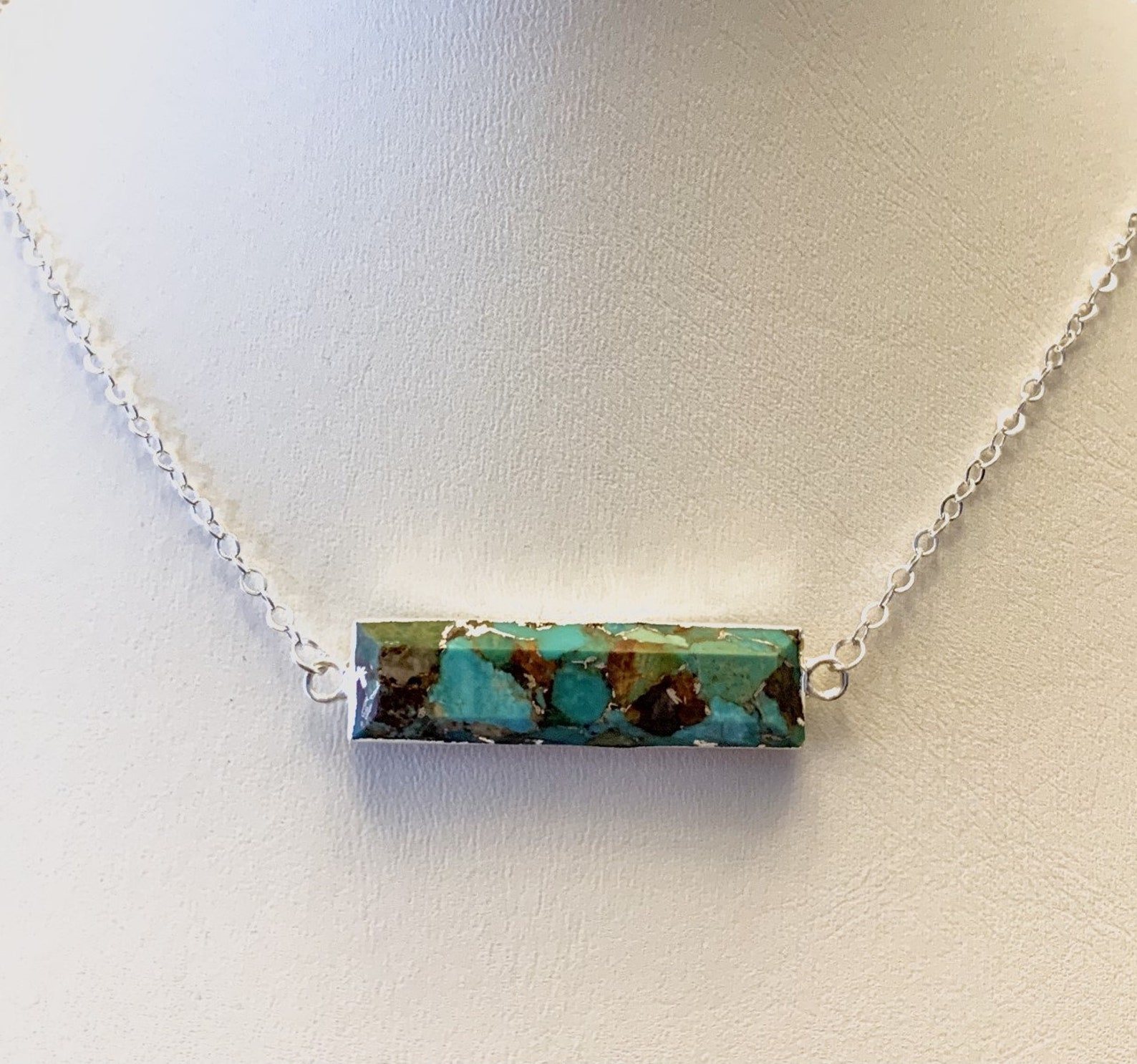 Natural Copper Turquoise Necklace - Etsy UK