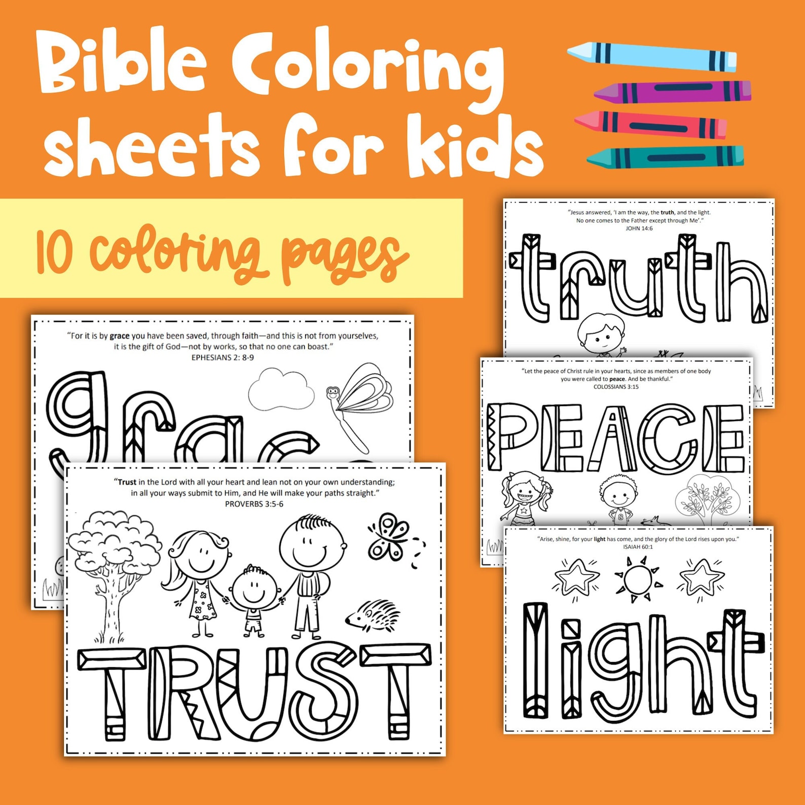 Bible Coloring Pages - Kids' Bible Activities - Bible Printables for ...