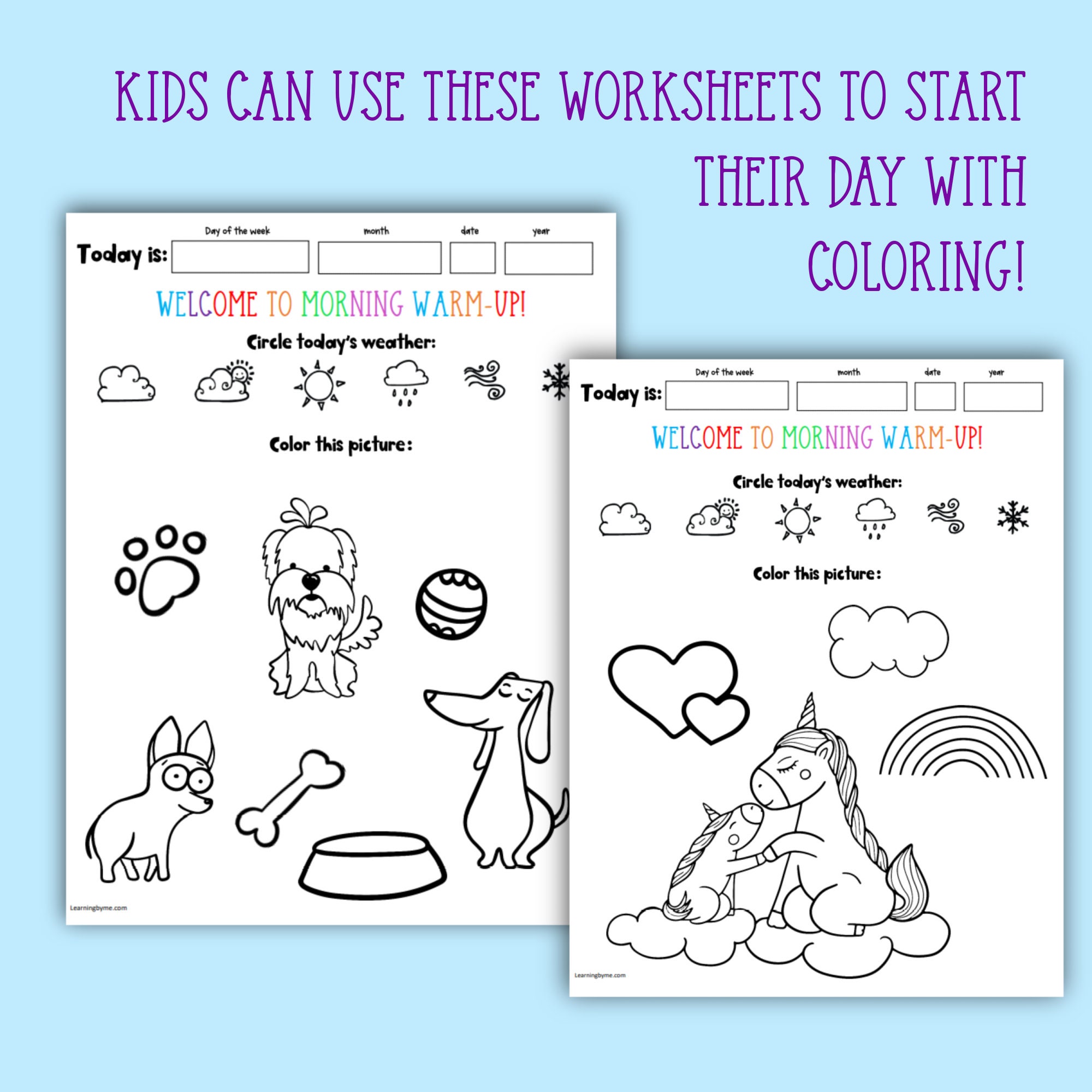 Elementary Morning Worksheets - Warm-up Worksheets for Elementary ...