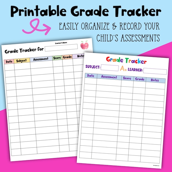 Student Grade Sheet Template Printable