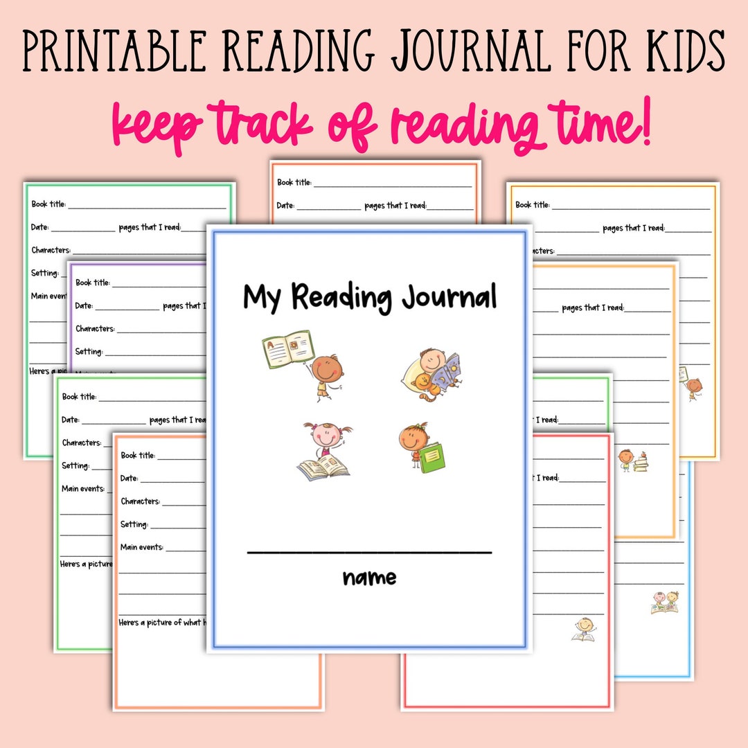 Printable Reading Journal for Kids - Kids Reading Journal - Kids ...