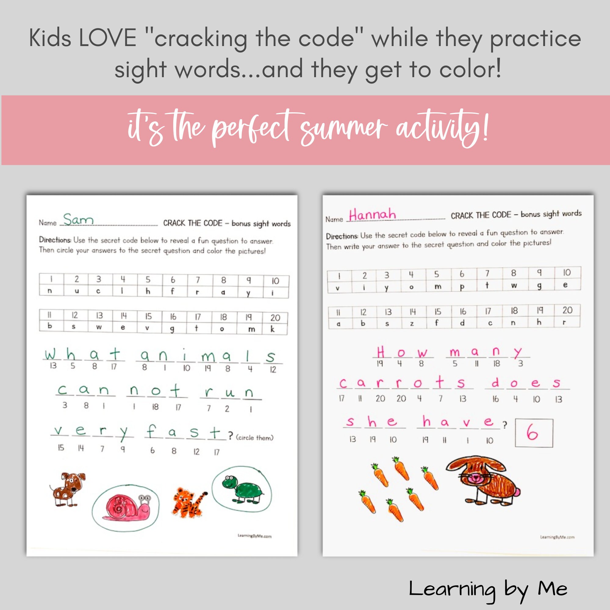 20 Printable Crack the Codes Worksheets Practice Spelling 62 | Etsy