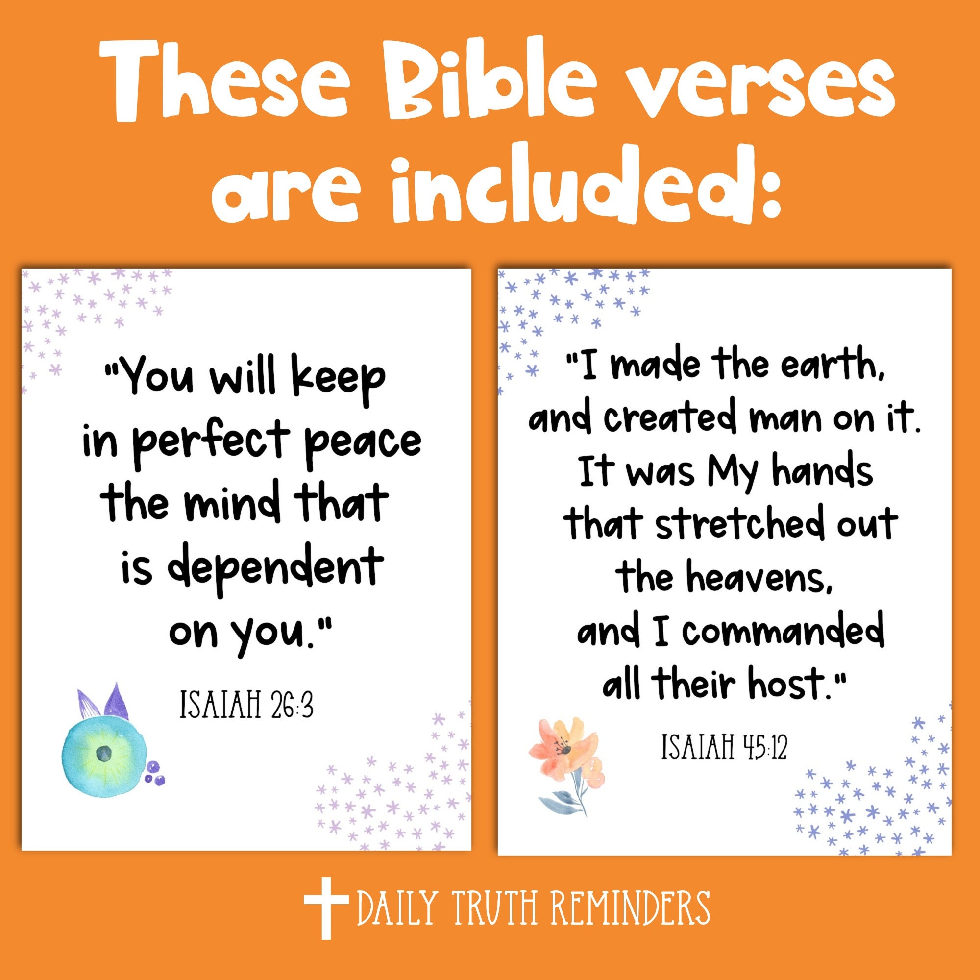 14 Full-page Printable Scriptures - Bible Verses to Print - Bible ...