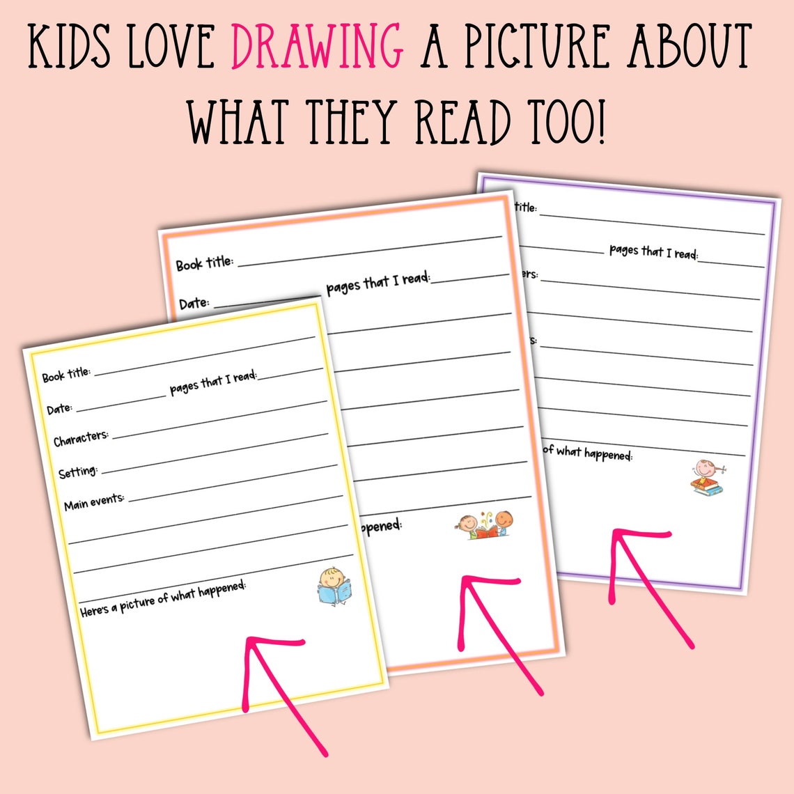 Printable Reading Journal for Kids - Kids Reading Journal - Kids ...