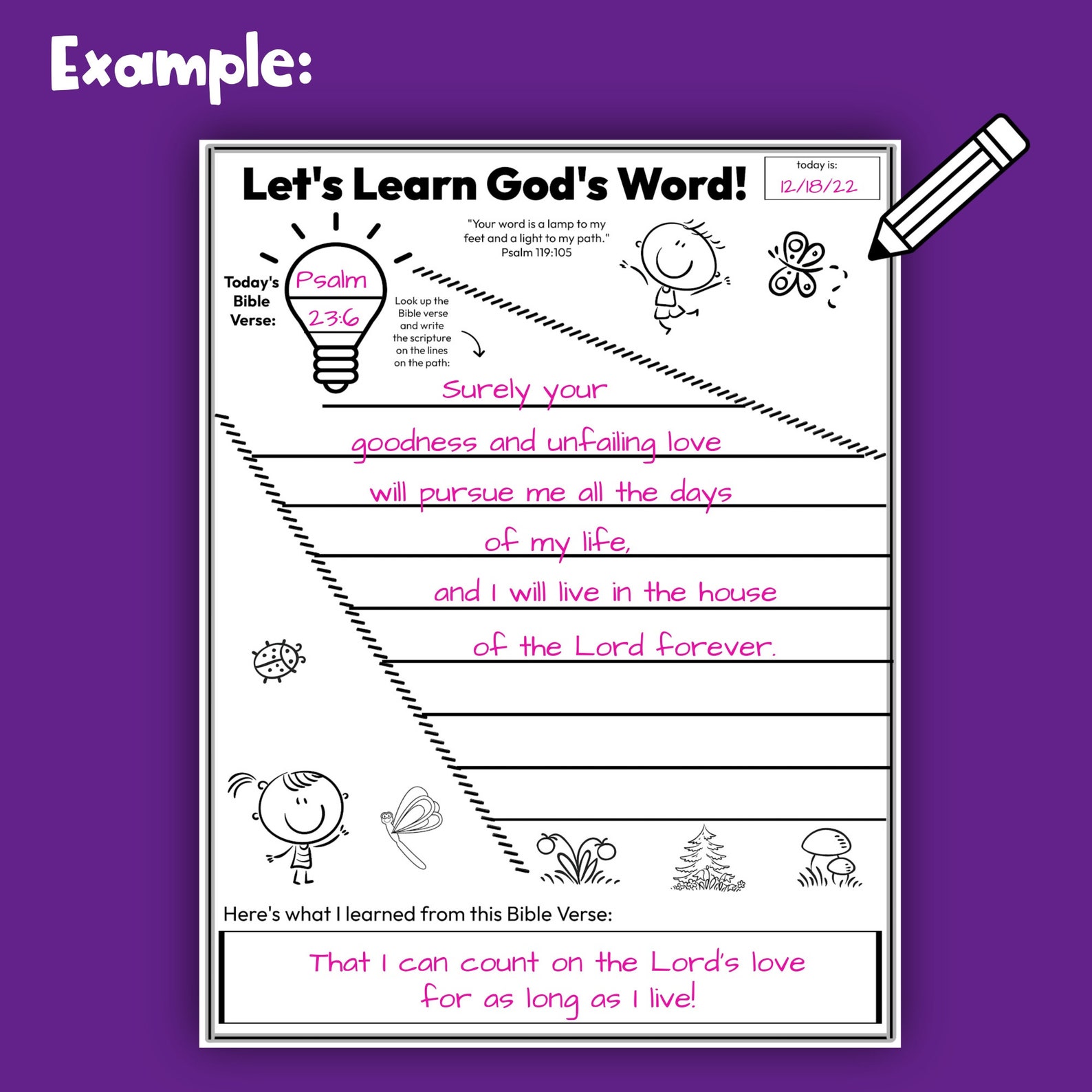 Learning Bible Verses Worksheets - Christian Worksheets to Download ...