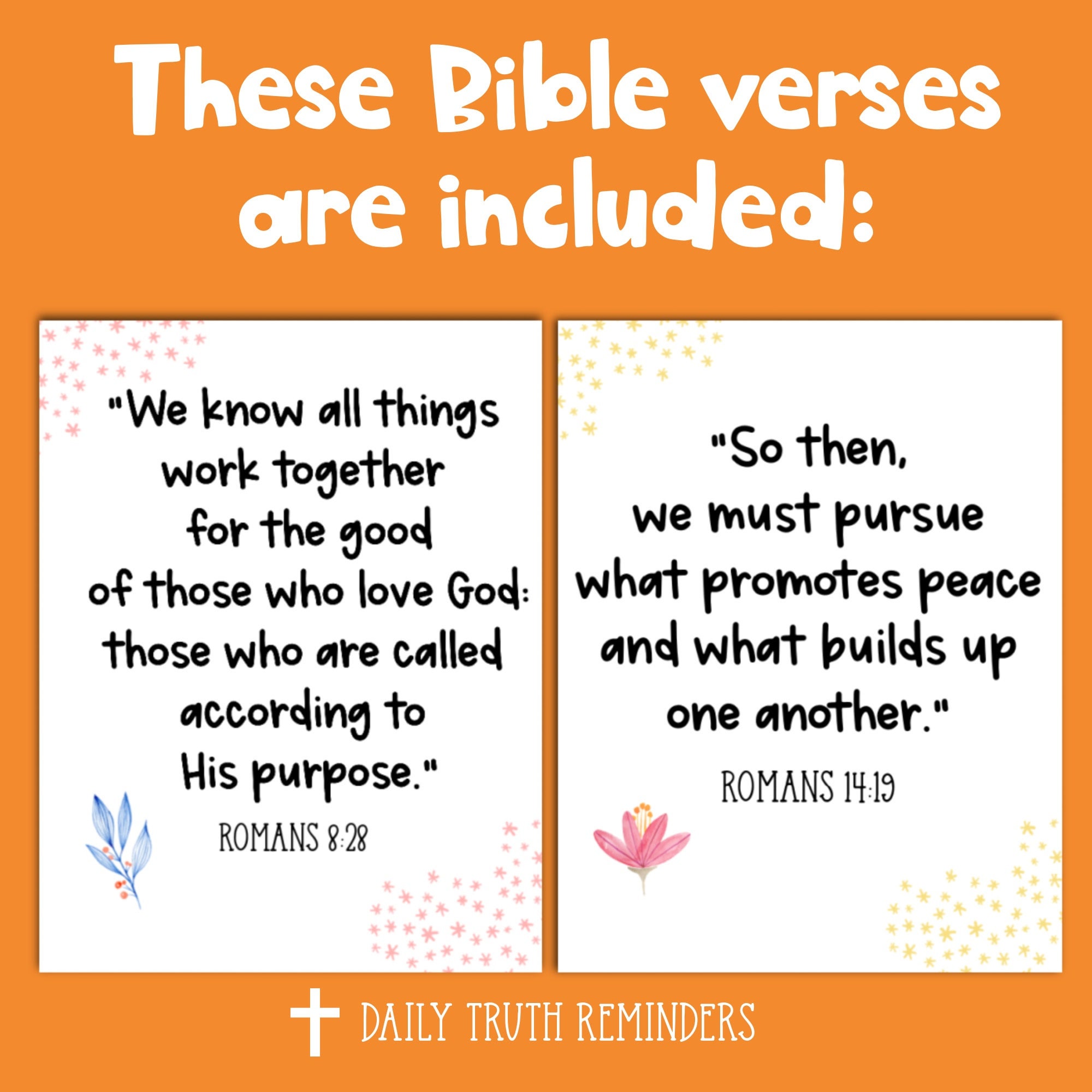 14 Full-page Printable Scriptures - Bible Verses to Print - Bible ...