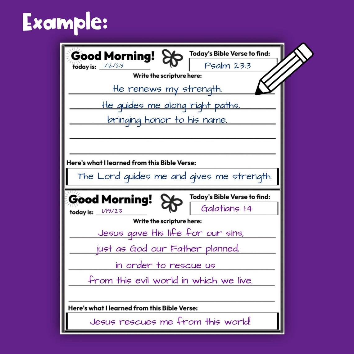 Learning Bible Verses Worksheets - Christian Worksheets to Download ...