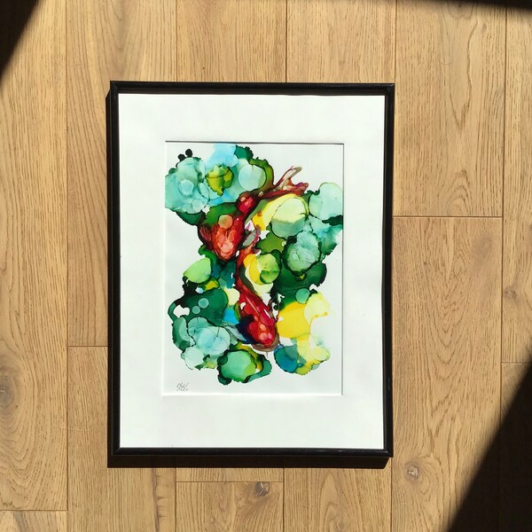 Koi Fish Ink Painting - Etsy