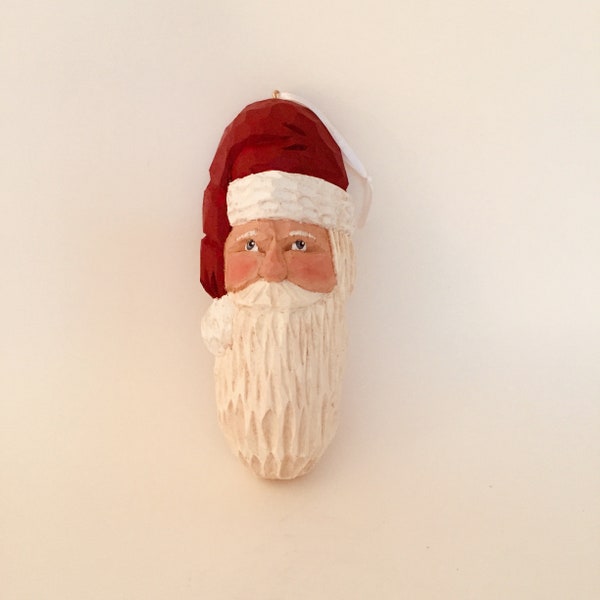 Santa Head Ornament - Etsy