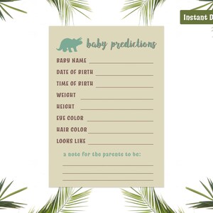 Dinosaur Shower Games | This Dino Baby Shower Games Bundle is a Great ...