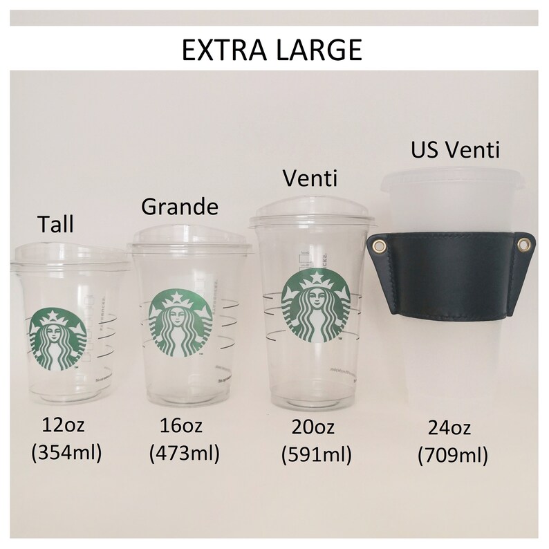 LEATHER Reusable Cupholder & Chain Handmade Coffee Cup | Etsy