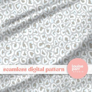 Tonal Leopard Print Seamless Pattern Digital Download, Repeating JPG ...