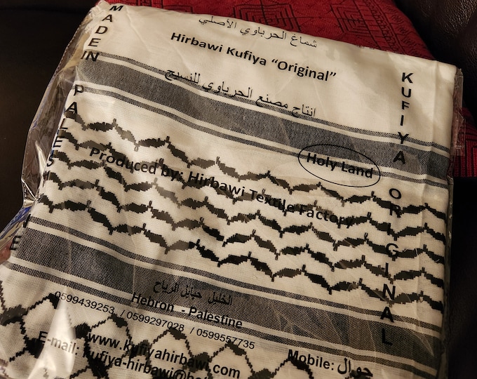 Shemagh Keffiyeh Arab Scarf Palestinian Kufiya France Flag Arafat Hatta ...