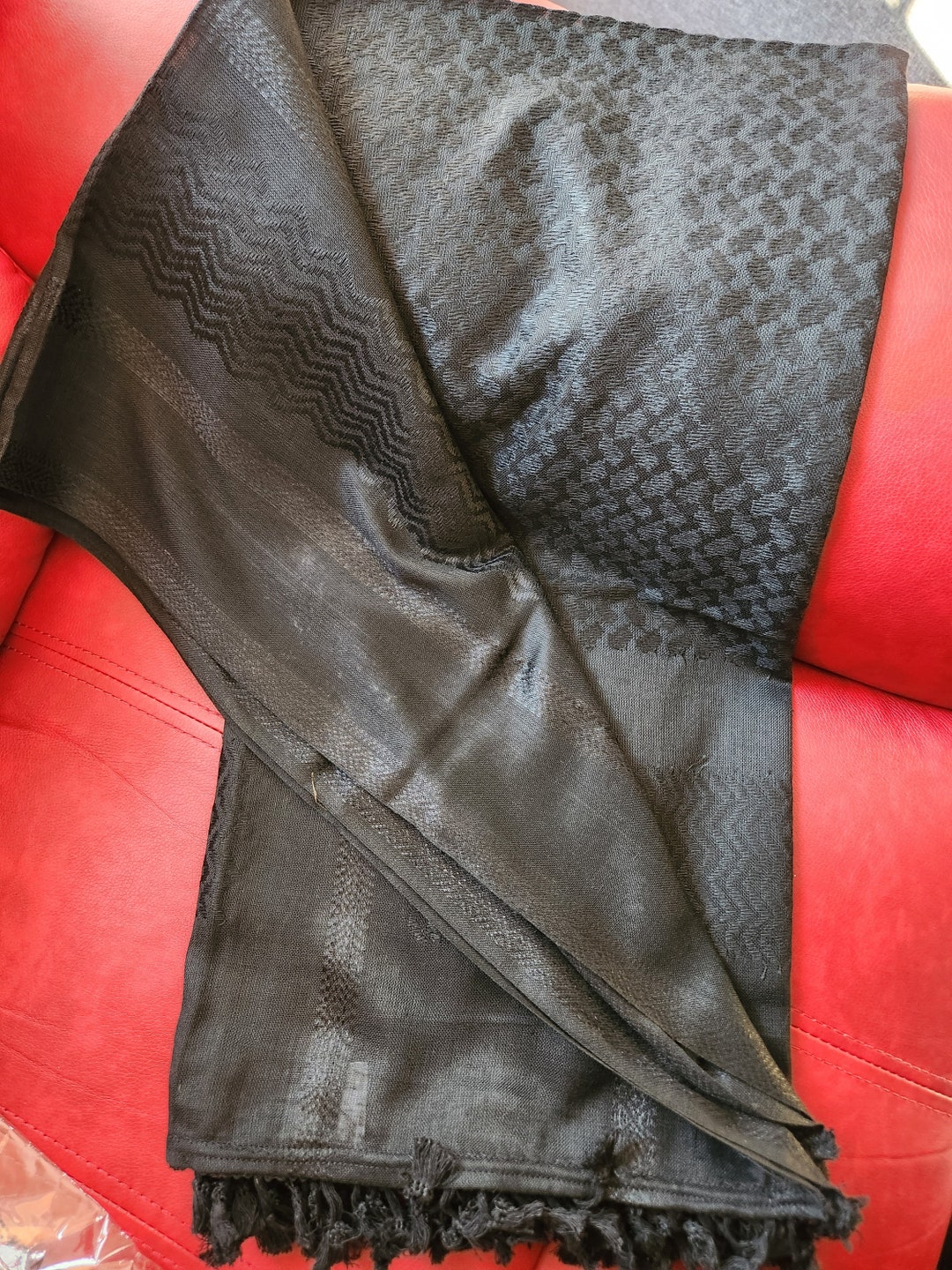 Palestinian Authentic Black on Black 7atta Kuffeya - Etsy