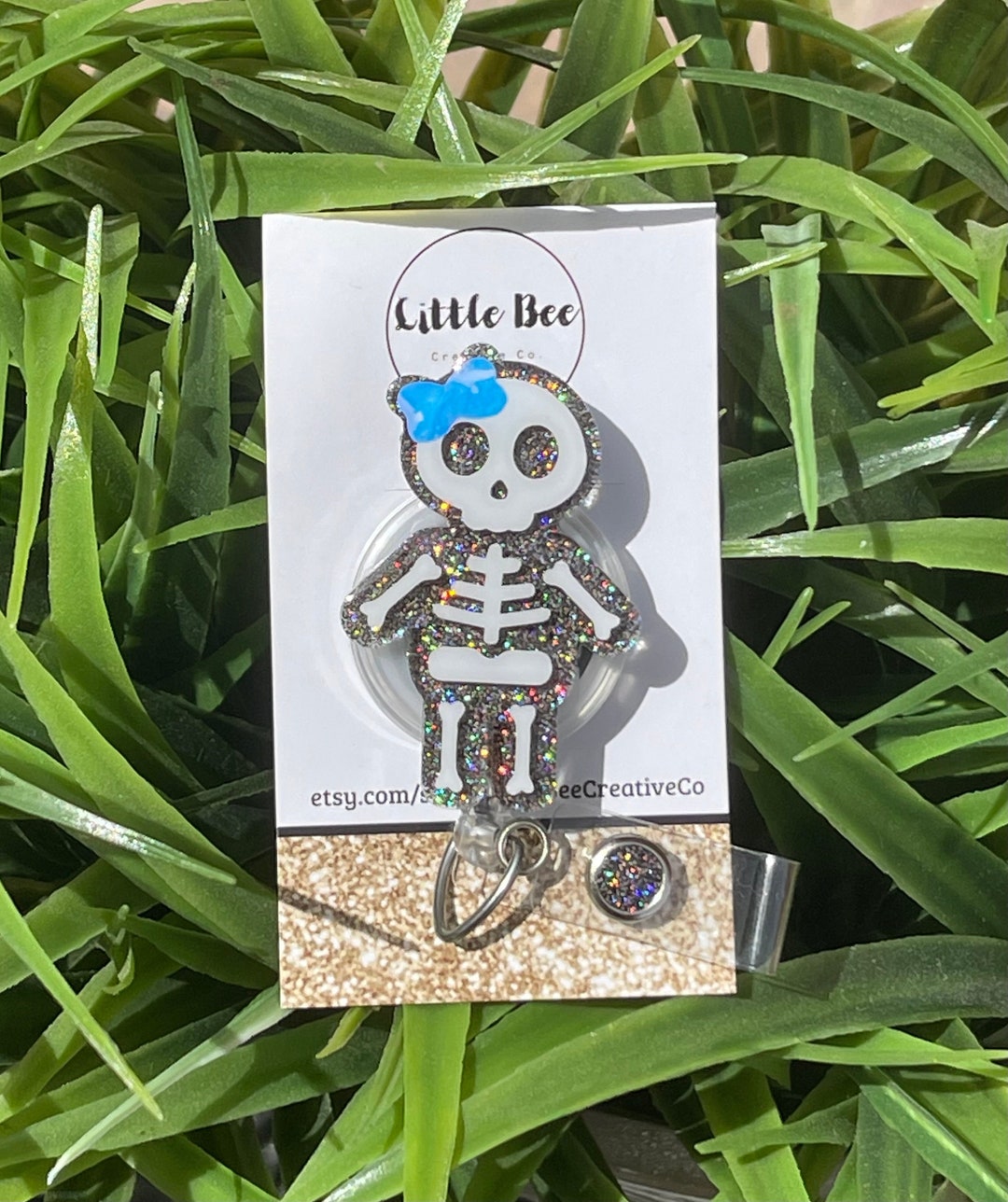 Skeleton Badge Reel - Etsy