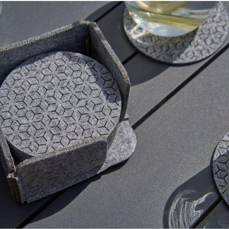 Gray Coasters - Etsy