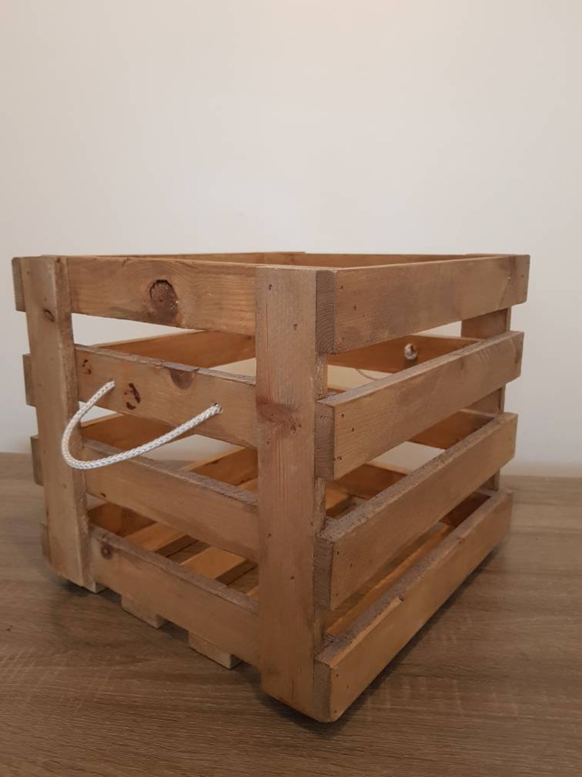 Vinyl Record Crate - Handmade Wooden Storage - Etsy