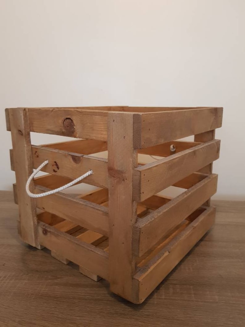 Vinyl Record Crate - Handmade Wooden Storage - Etsy