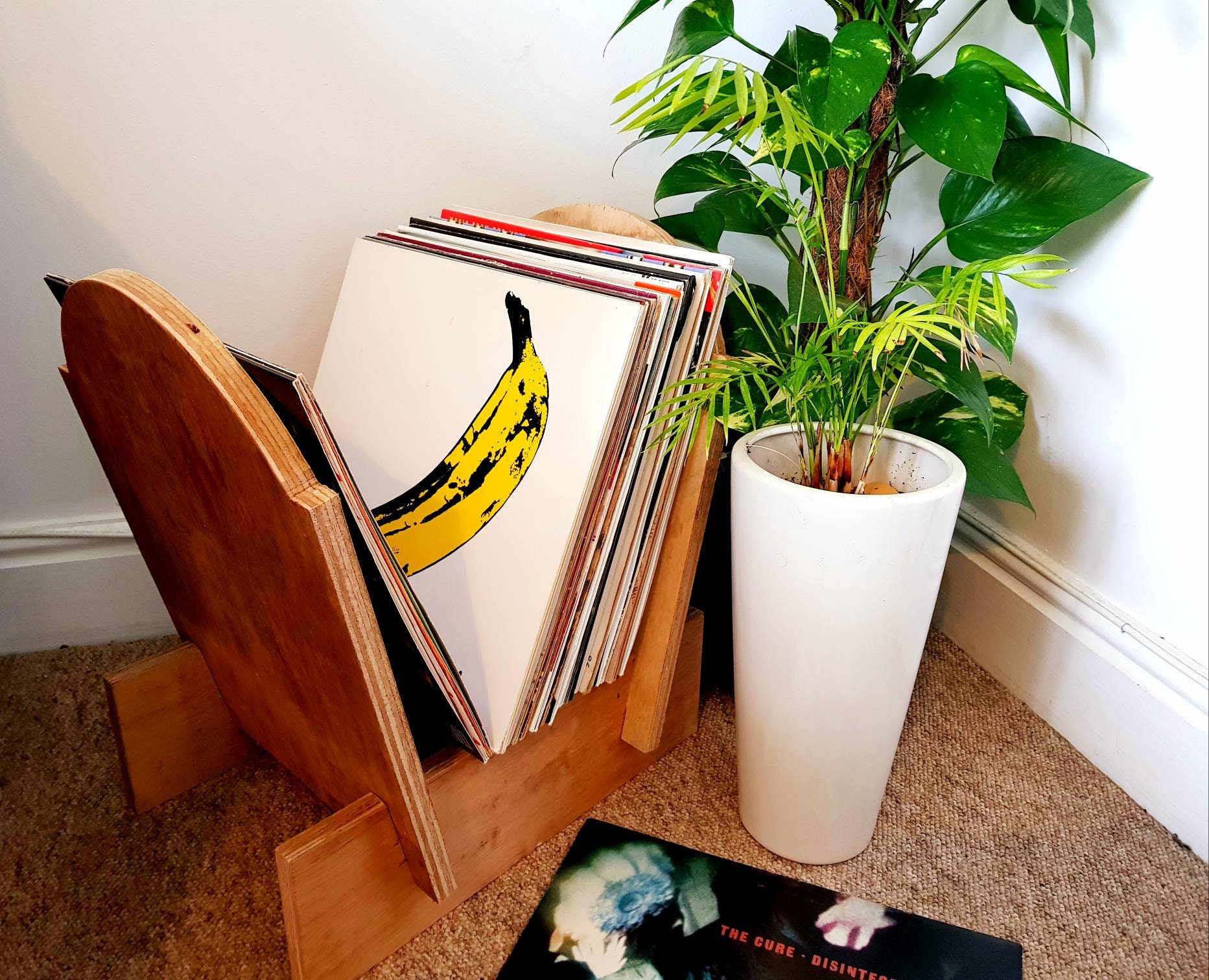Vinyl Record Flip Rack - 60's Style Record Holder Handmade - Etsy