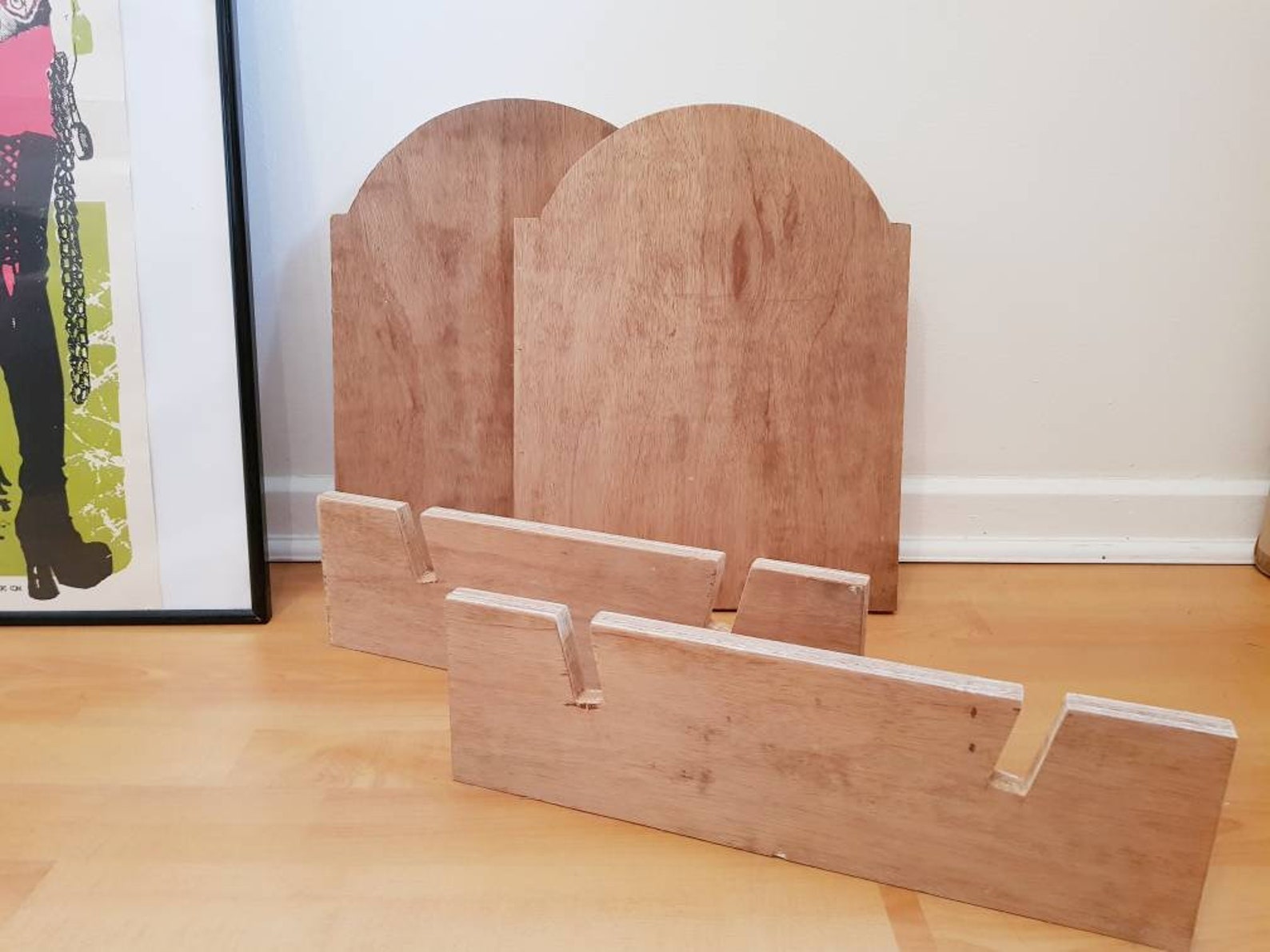 Vinyl Record Flip Rack 60's Style Record Holder Handmade | Etsy