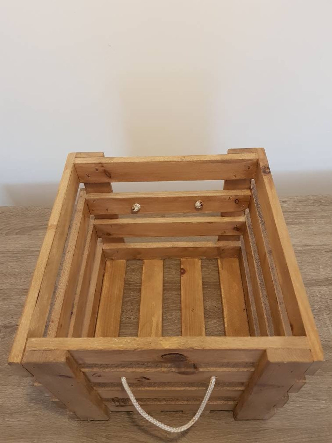 Vinyl Record Crate - Handmade Wooden Storage - Etsy