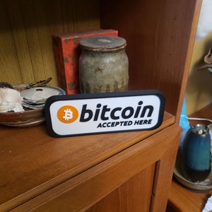 Bitcoin Accepted Here Sign! - Etsy