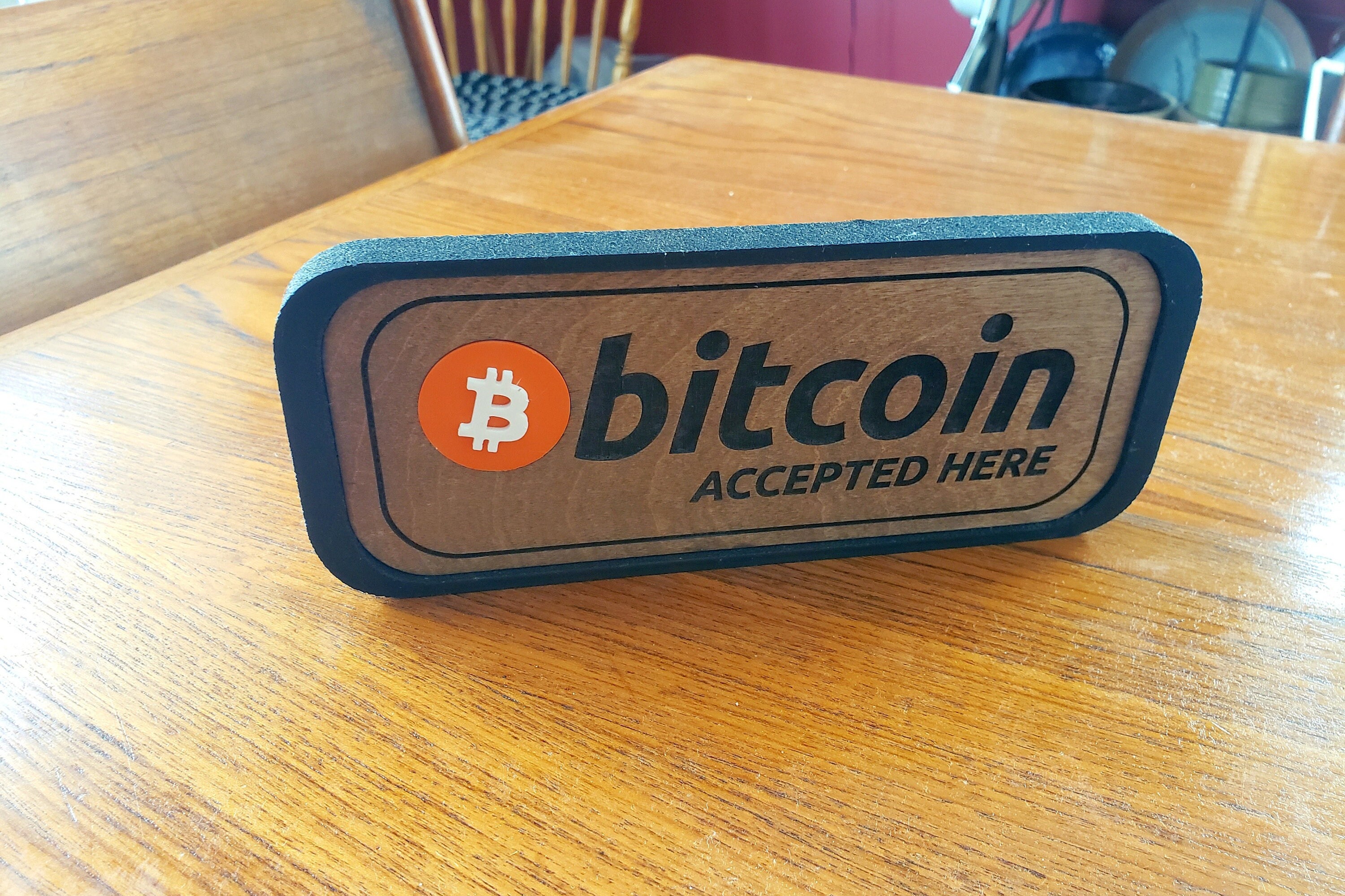 Bitcoin Accepted Here Sign - Etsy