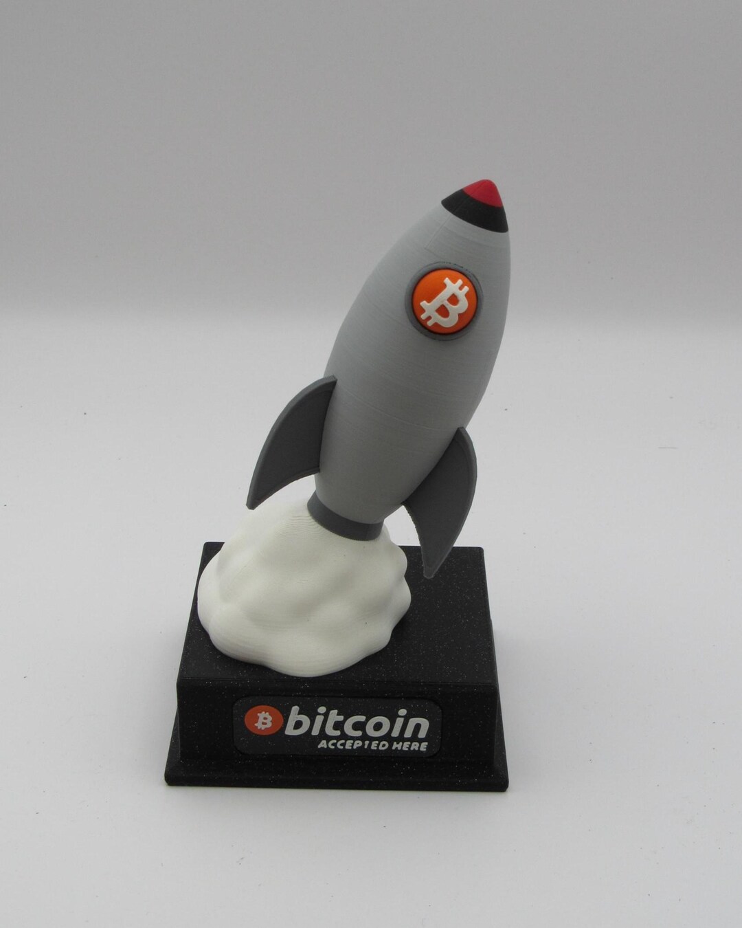 Bitcoin Rocket Desk Decor - to the Moon Crypto Gift, HODL Sculpture - Etsy