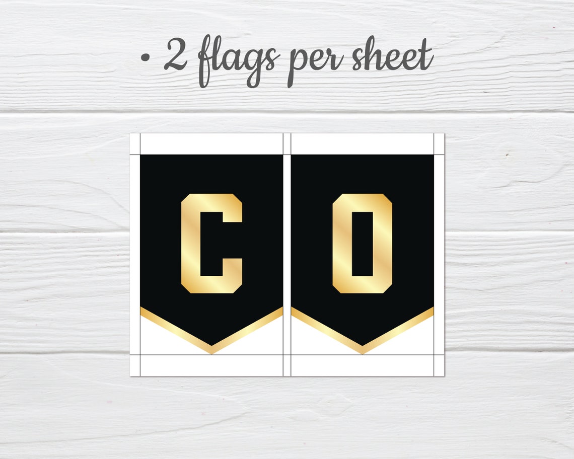 Congrats Grad Banner, Printable 2024 Graduation Party Decor, Black and ...