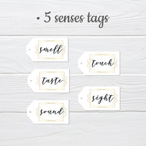 Christmas 5 Senses Gift Tags Printable Present Labels Have Yourself A ...