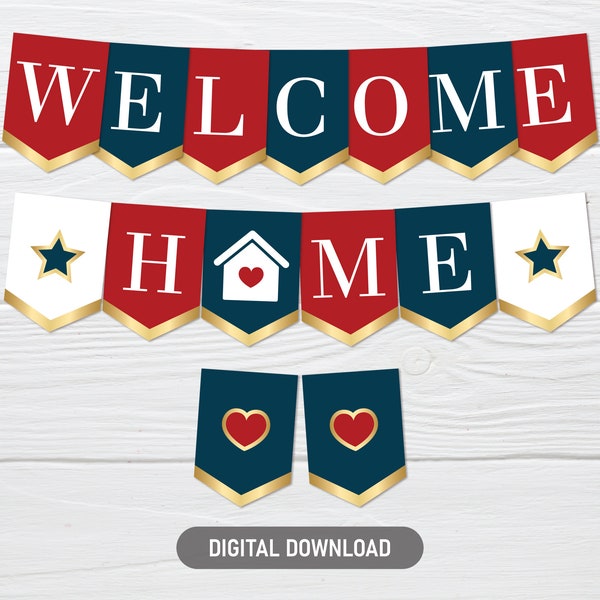 Welcome Home Banner Printable - Etsy
