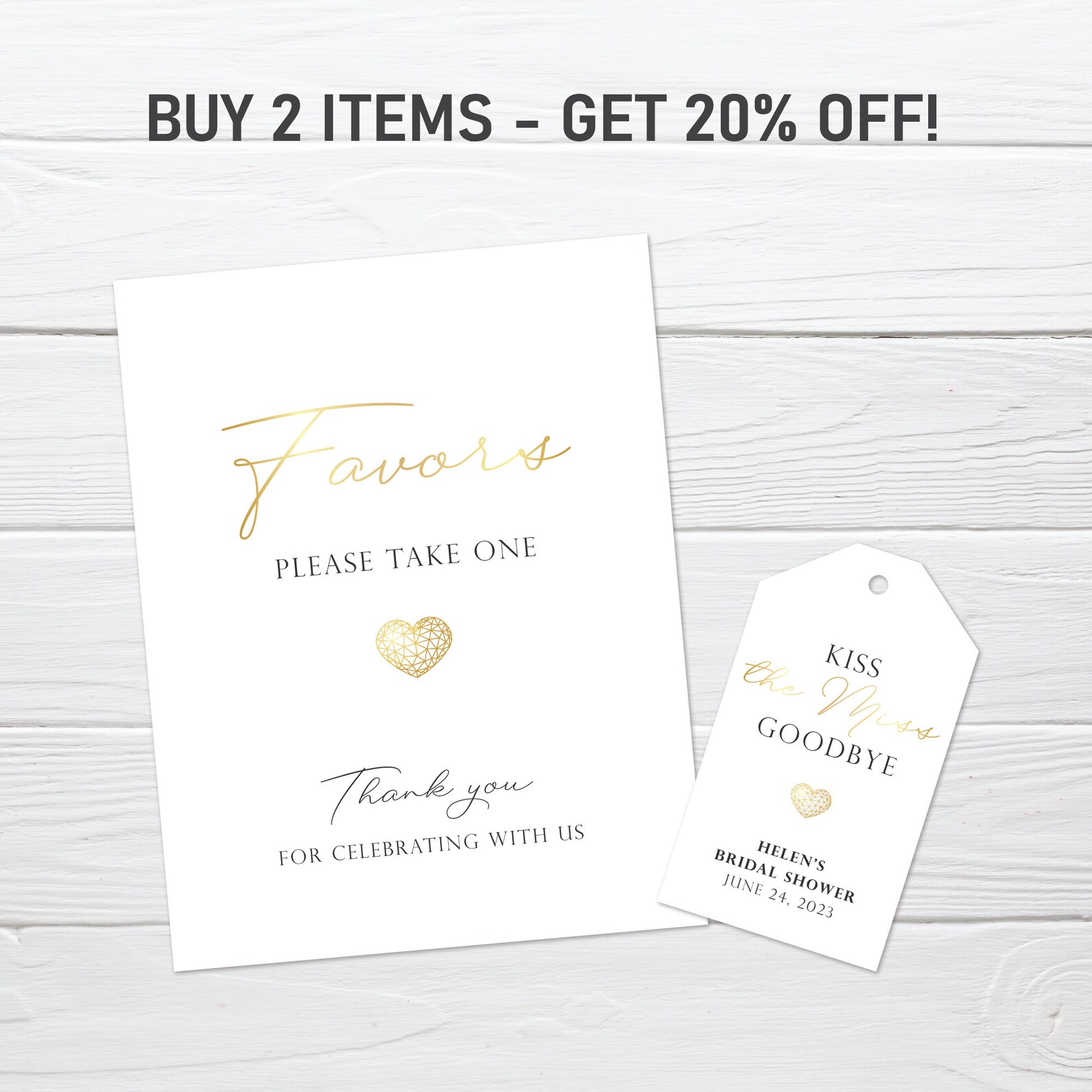 Kiss the Miss Goodbye Tag Printable Labels for Bridal Shower - Etsy