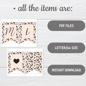 Cheetah Miss to Mrs Banner – Printable Leopard Bachelorette Bunting ...