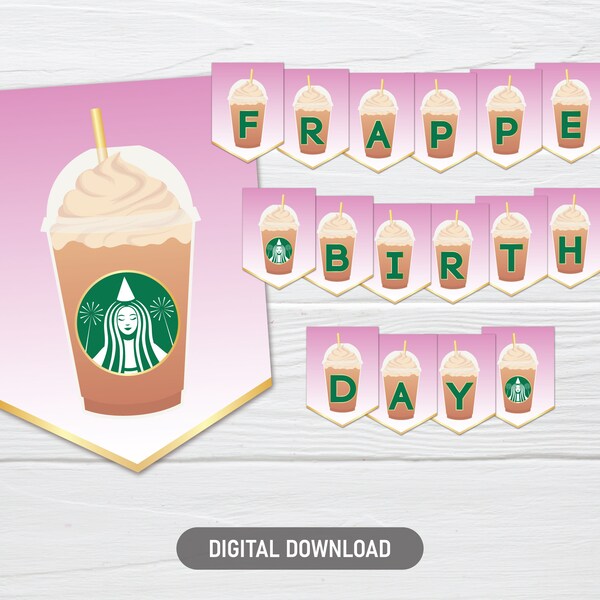 Frappe Birthday Banner - Etsy