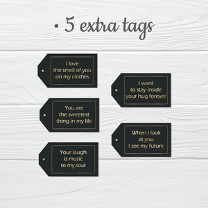 5 Senses Gift Tags - Printable Black and Gold Present Labels - Being ...