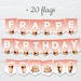 Frappe Birthday Banner, Printable Birthday Coffee Party Decoration ...