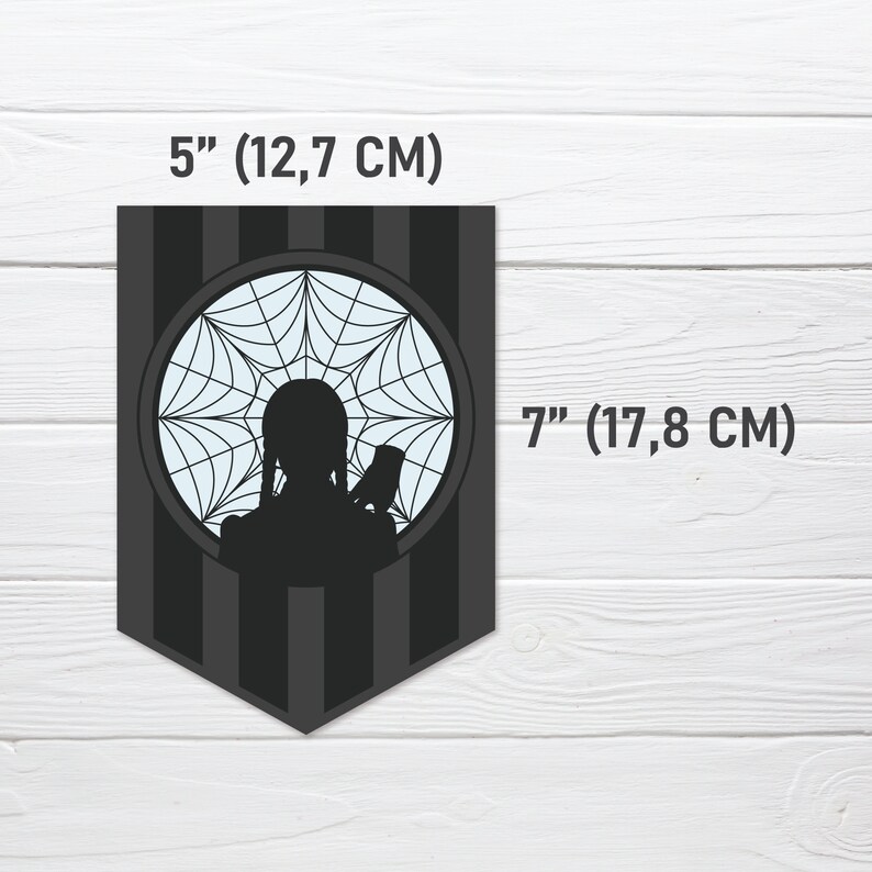 Wednesday Birthday Banner, Printable Party Decoration, Gothic Happy ...