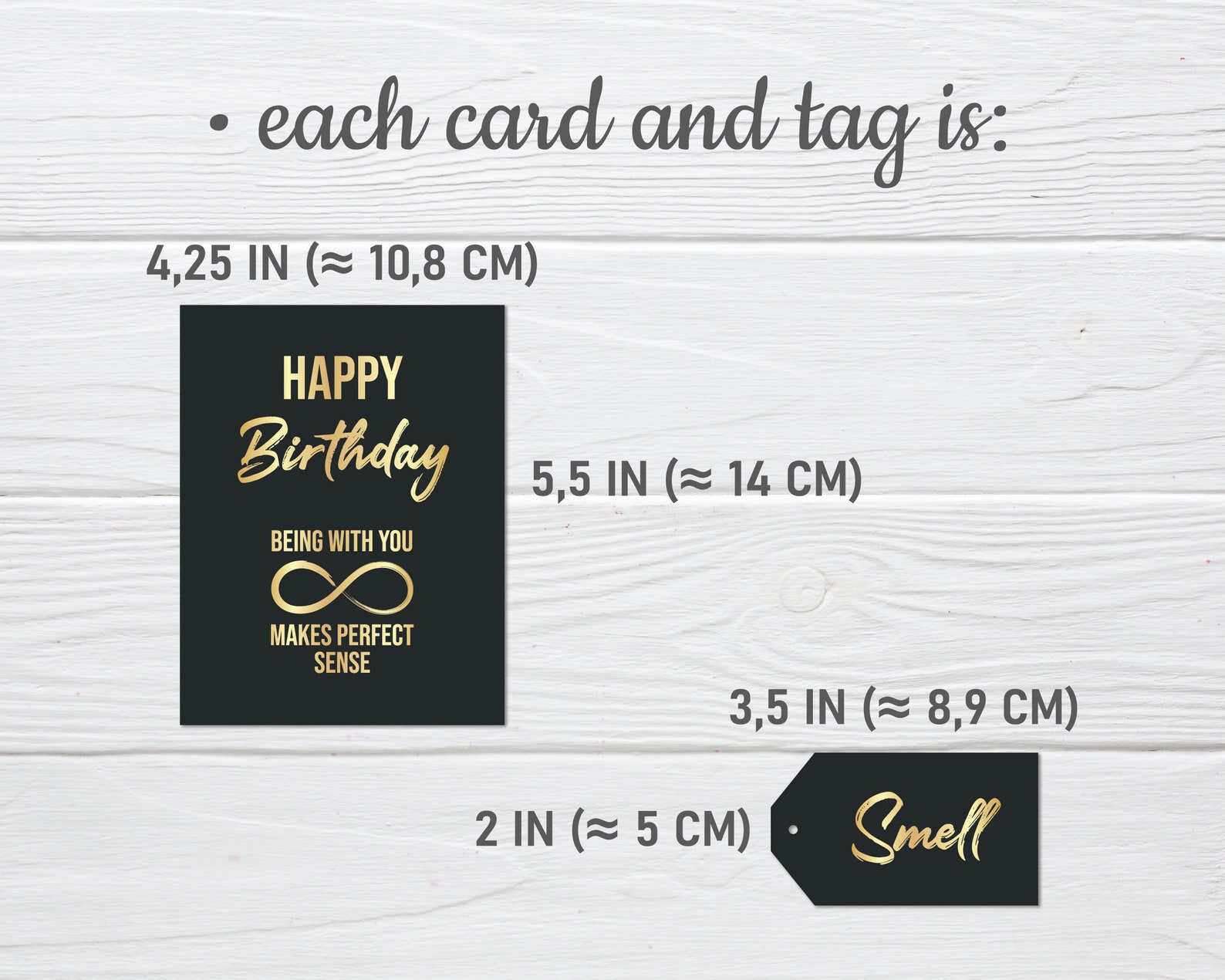 5 Senses Birthday Gift Tags, Printable Black and Gold Gift Labels, Card ...