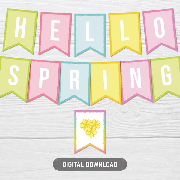Spring Banner - Etsy