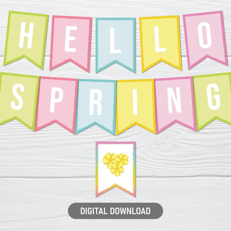 Spring Banner - Etsy