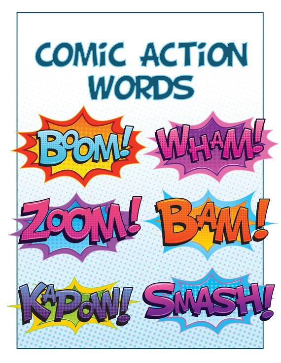 Comic Action Words