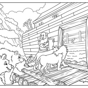 Noah Coloring Flipbook - Etsy