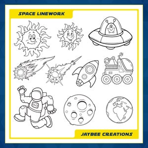 Space Clipart - Etsy
